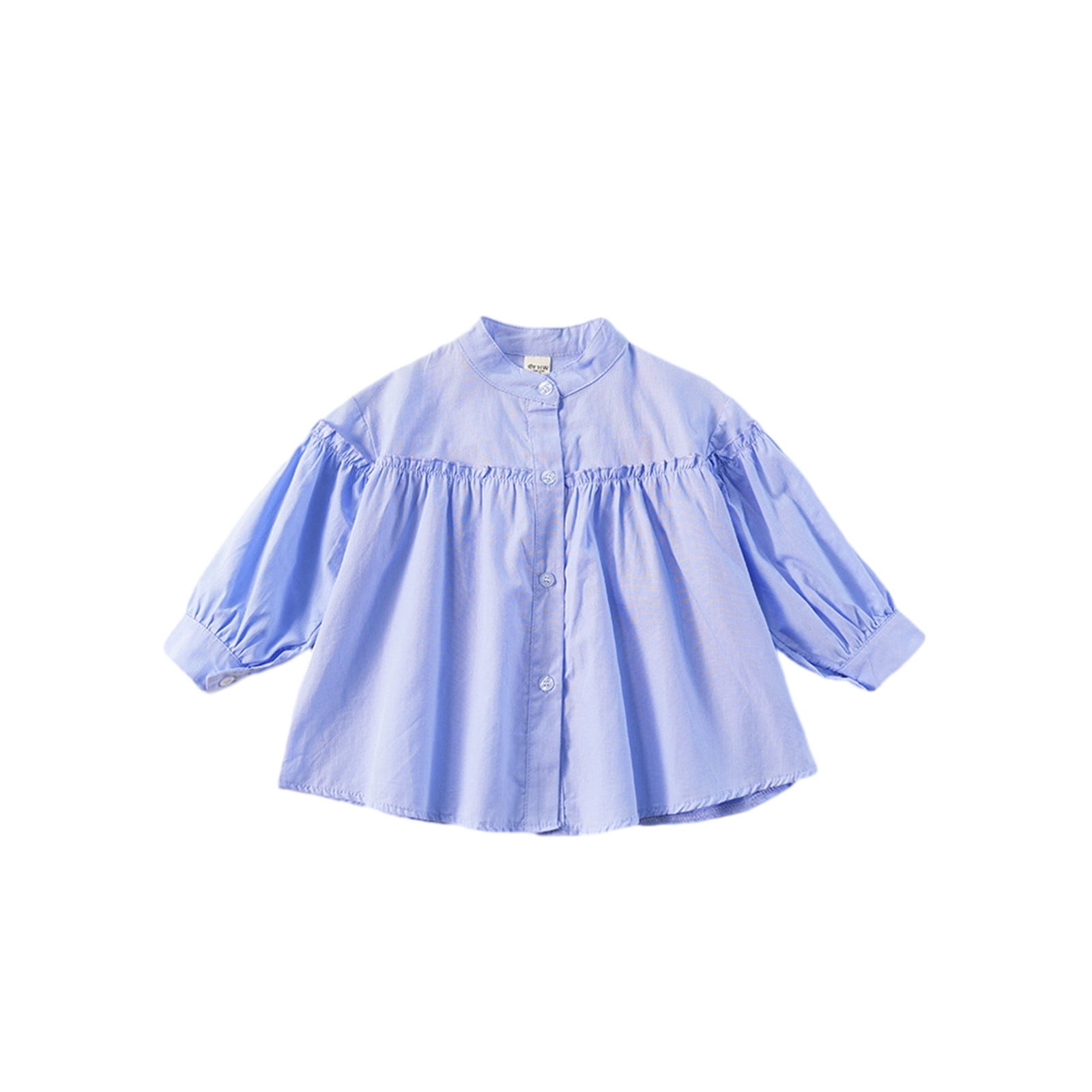 Utoimkio Clearance Little Girls Long Sleeve Button Down Shirts Spring ...