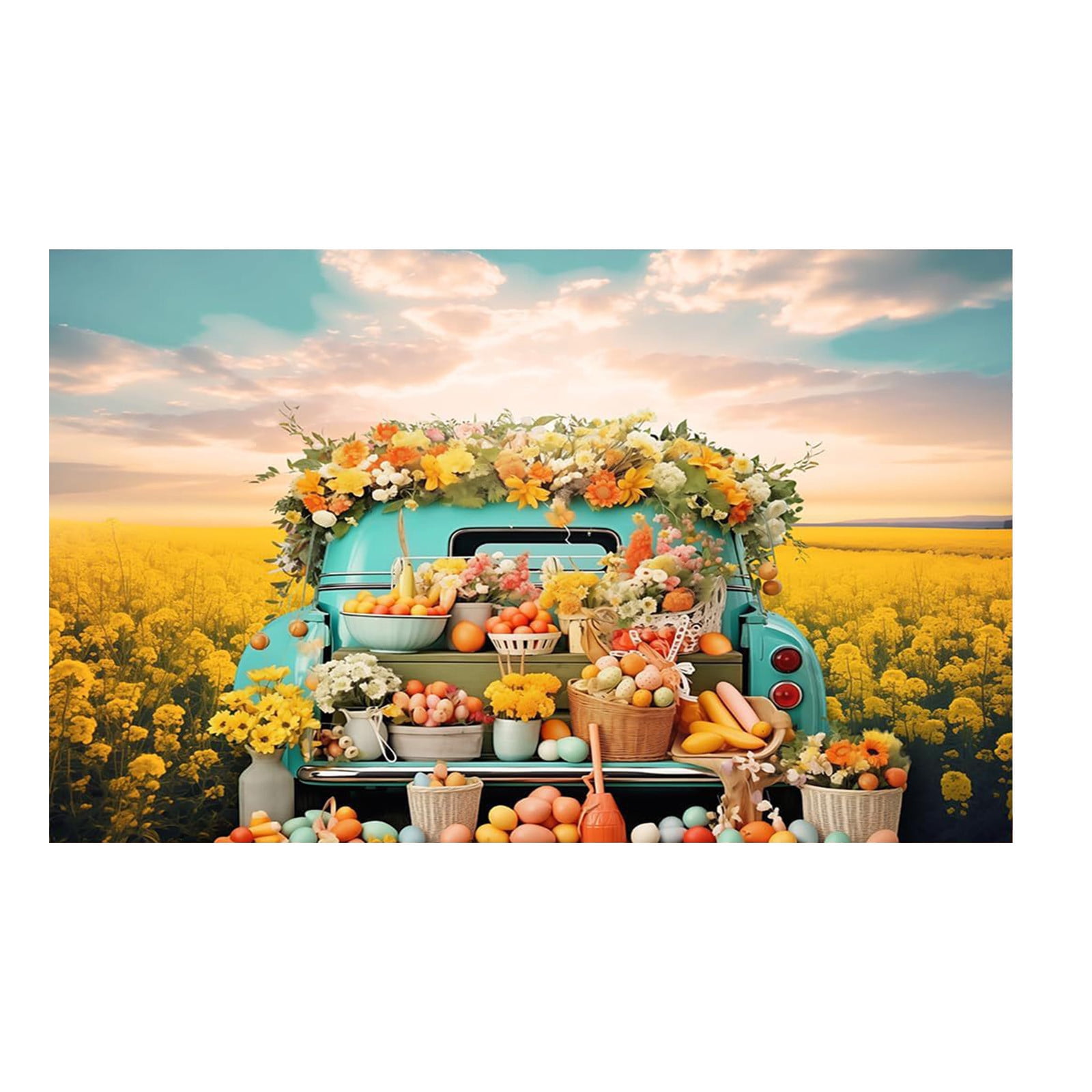 Utoimkio Medium Size Happy Easter Banners Easter Banners for Outside ...