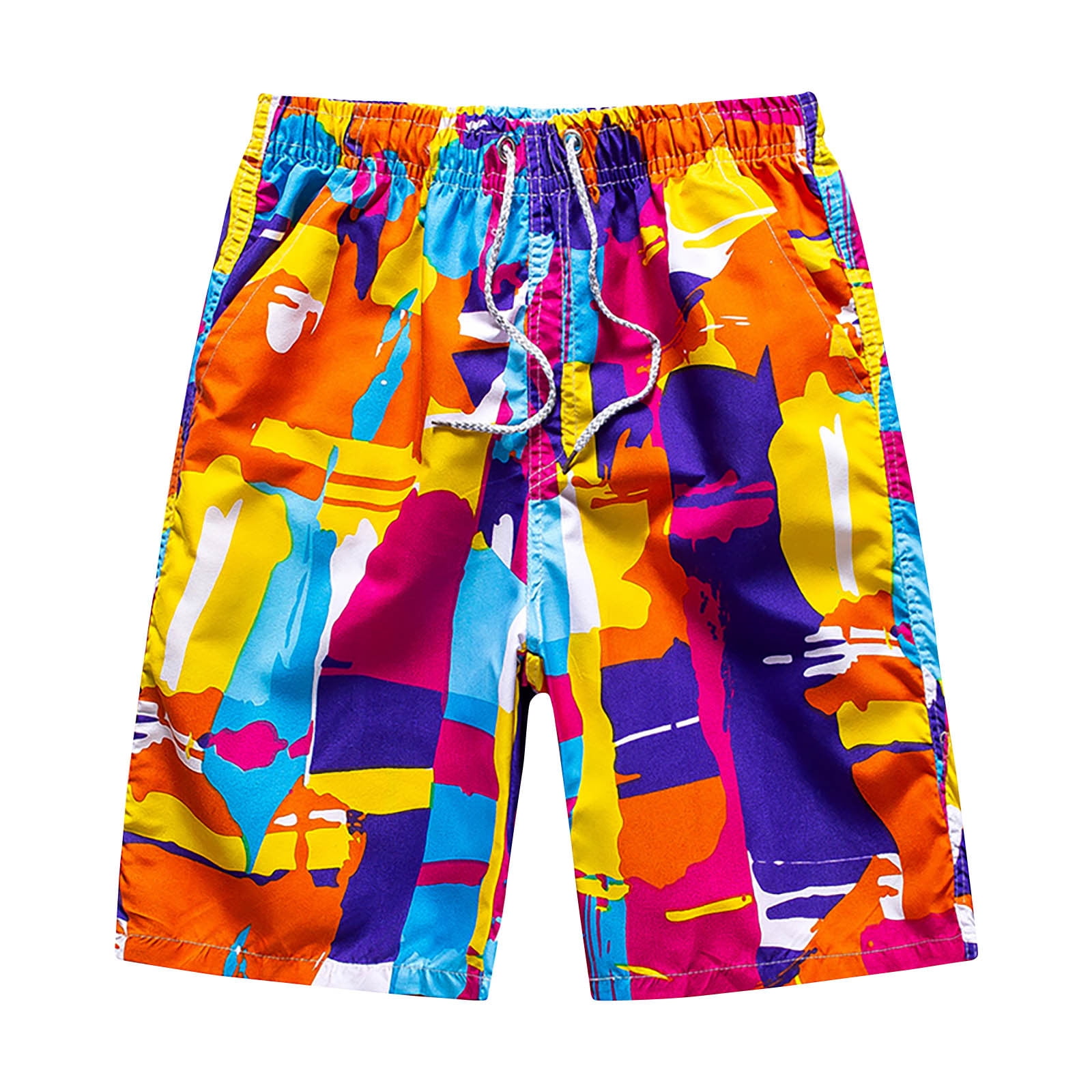 Utoimkio Clearance Mens Casual Loose Drawstring Swim Trunks Quick Dry ...