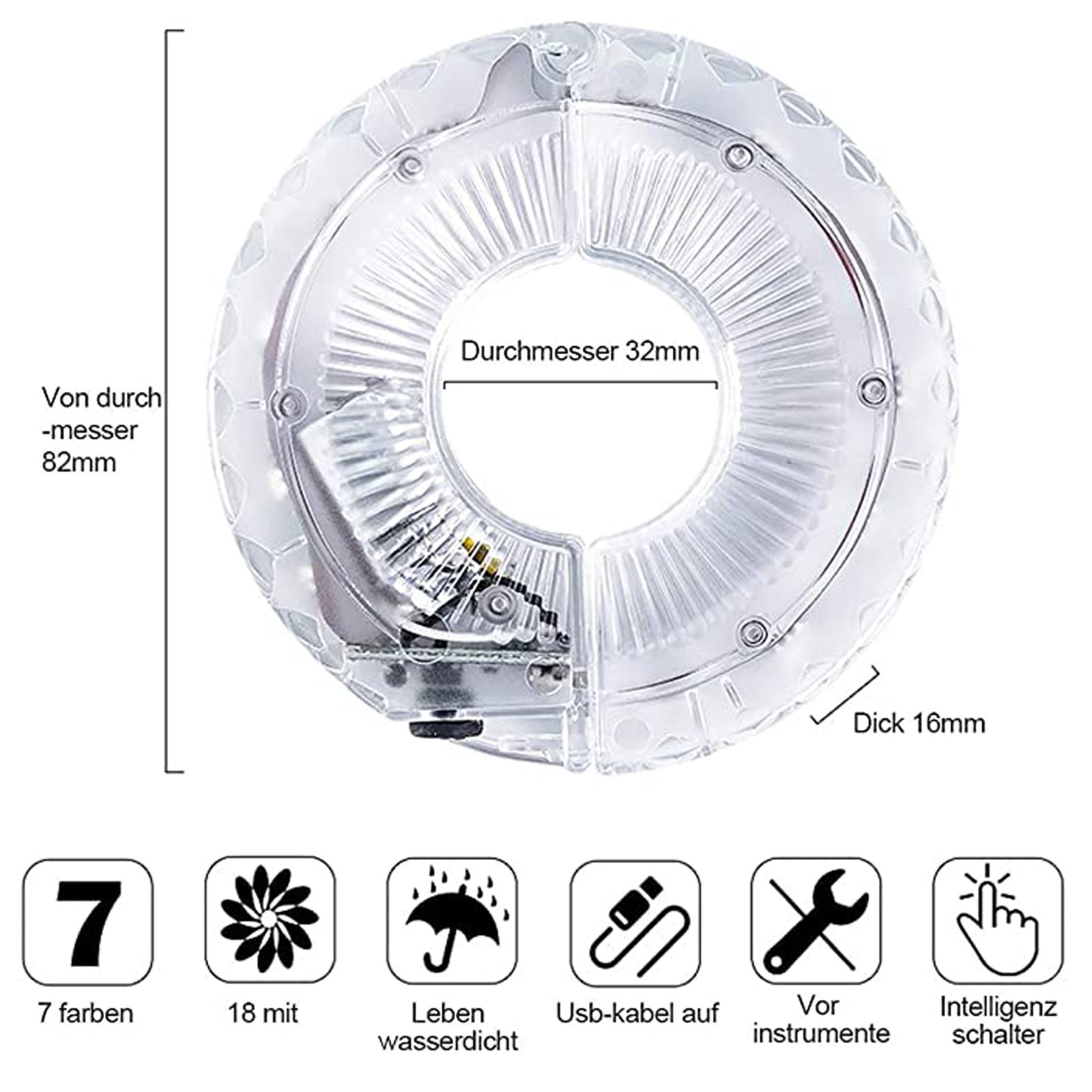 Utoimkio Clearance Rechargeable Bike Wheel Lights Cool LED Bicycle Tire ...