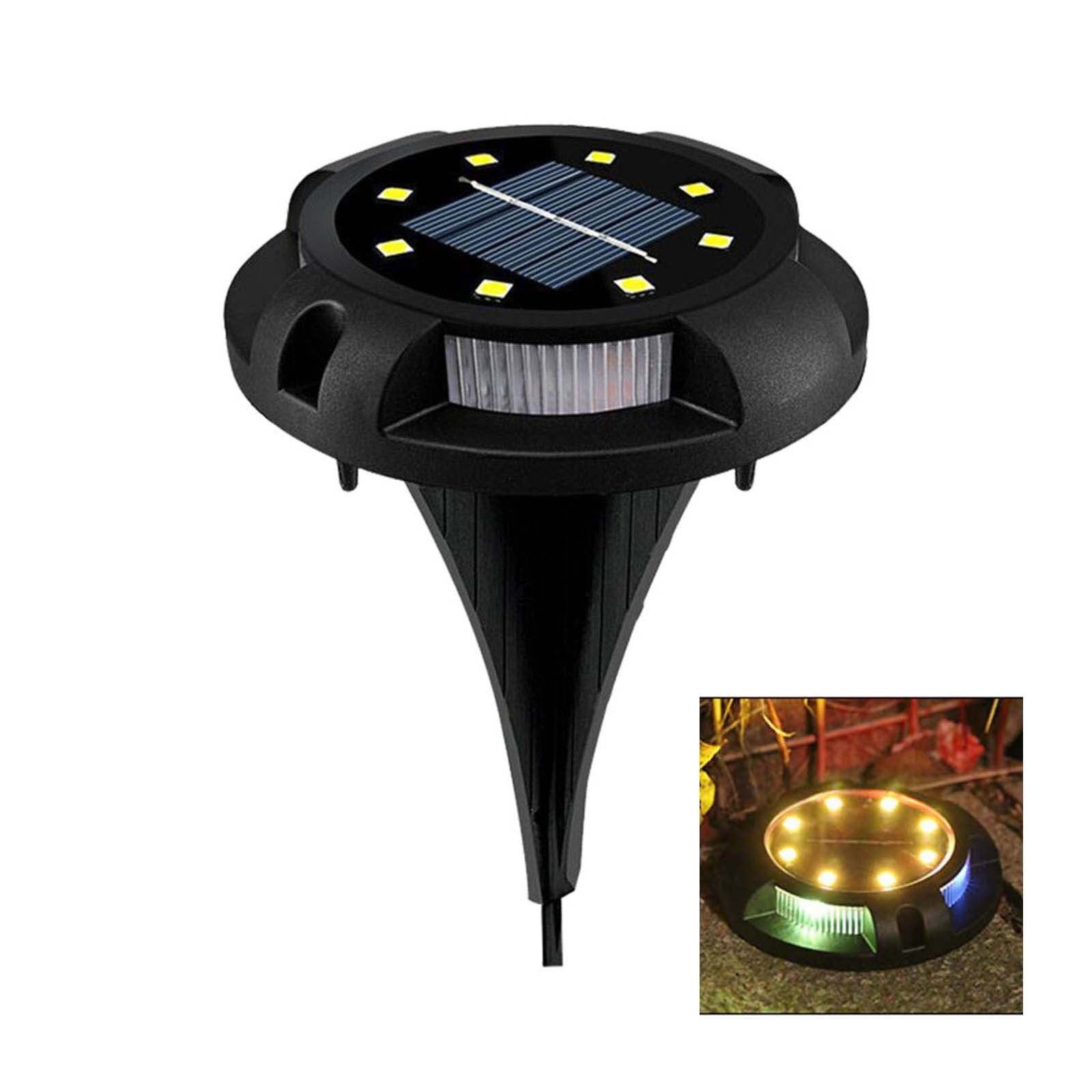 Utoimkio Solar Ground Lights 8 LED Garden Lights for Outdoor ...
