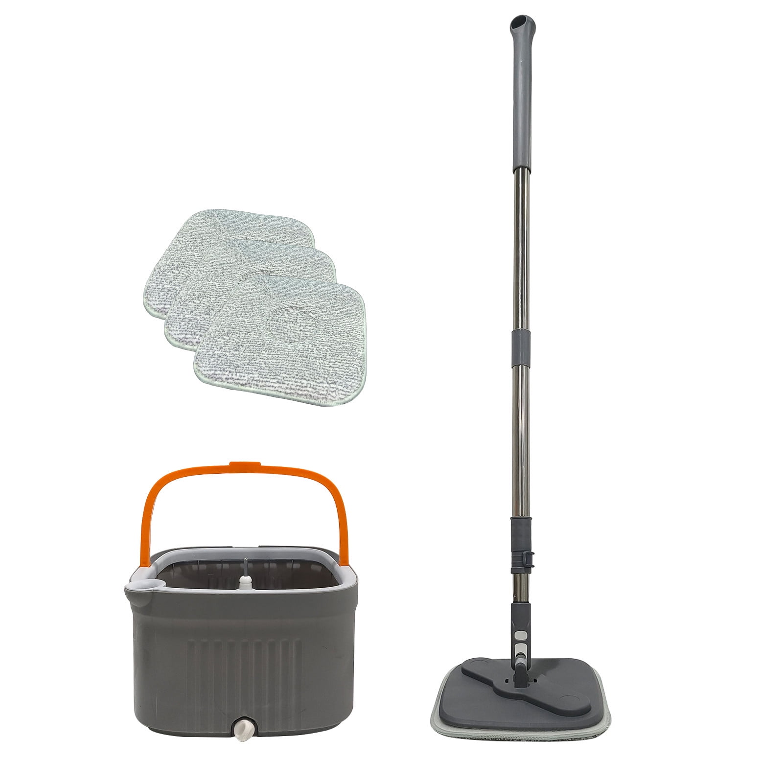 Utoimkio Spin Mop and Bucket with Wringer Set with Microfiber Wahsable ...
