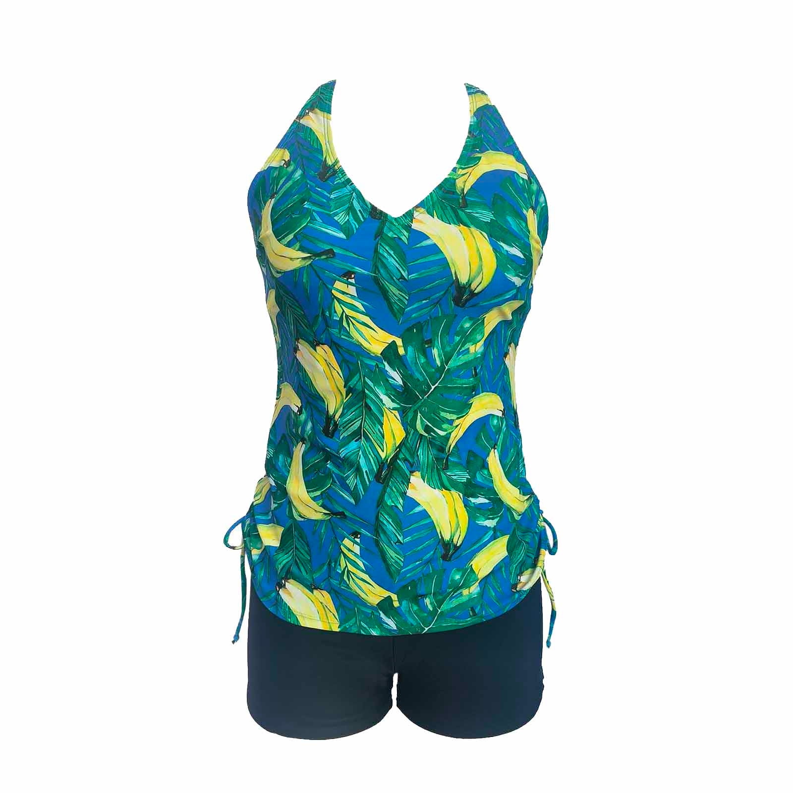 Utoimkio Clearance Tankini Swimsuits for Women Tummy Control Two Piece ...