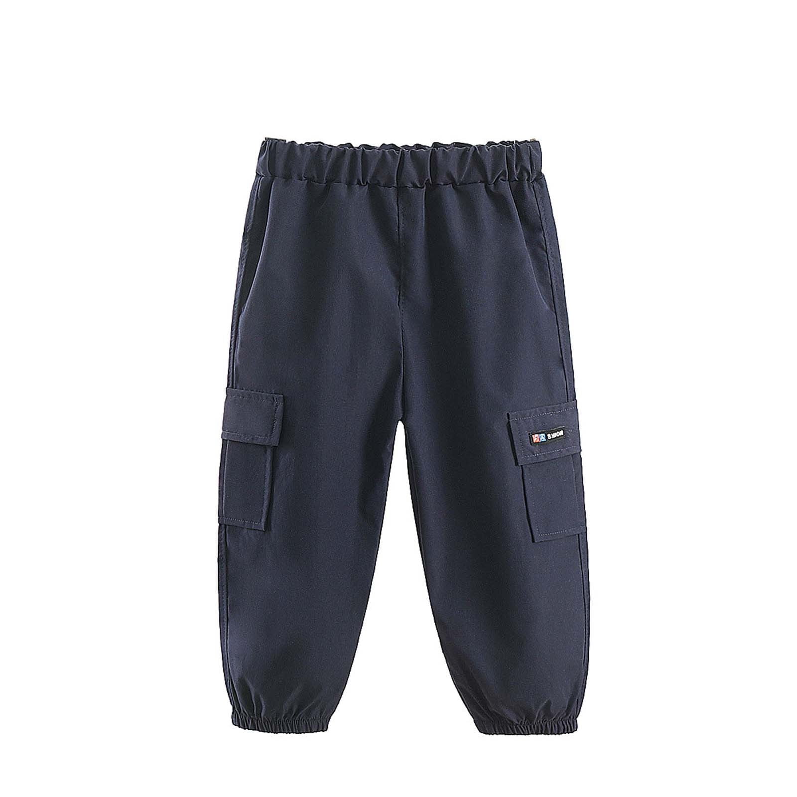 Utoimkio Toddler Boys Cargo Jeans Elastic Waist Cargo Denim Pants with ...