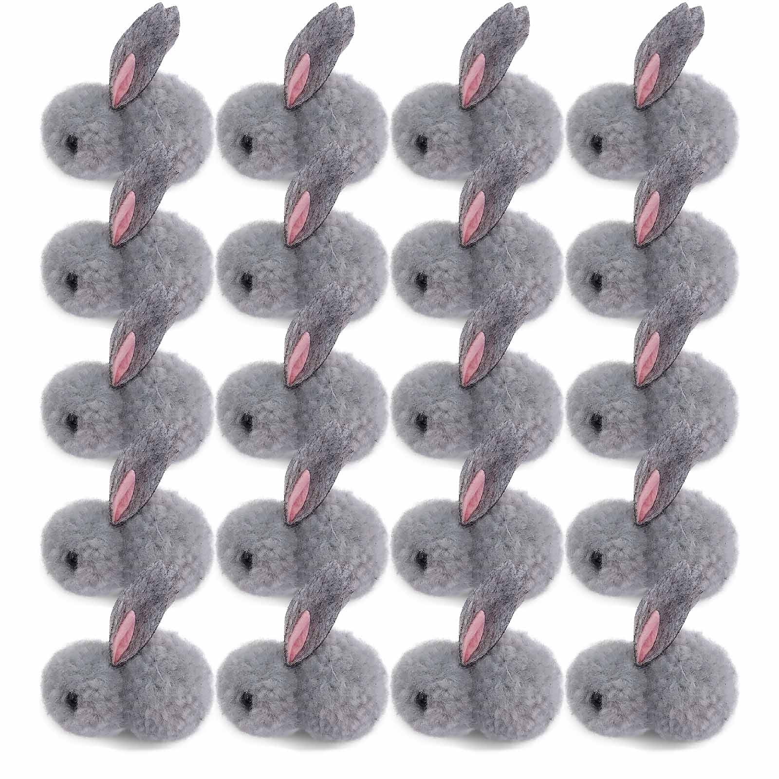 Utoimkio Utoimkio 20 Pieces Easter Mini Plush Rabbit Tiny Joint Rabbit ...