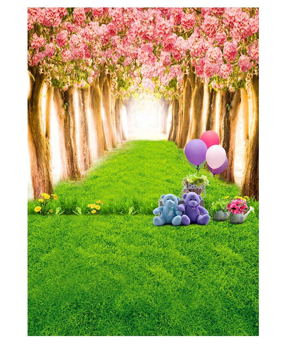 Utoimkio Easter Backdrops for Photography Easter Bunny Pattern Garden ...