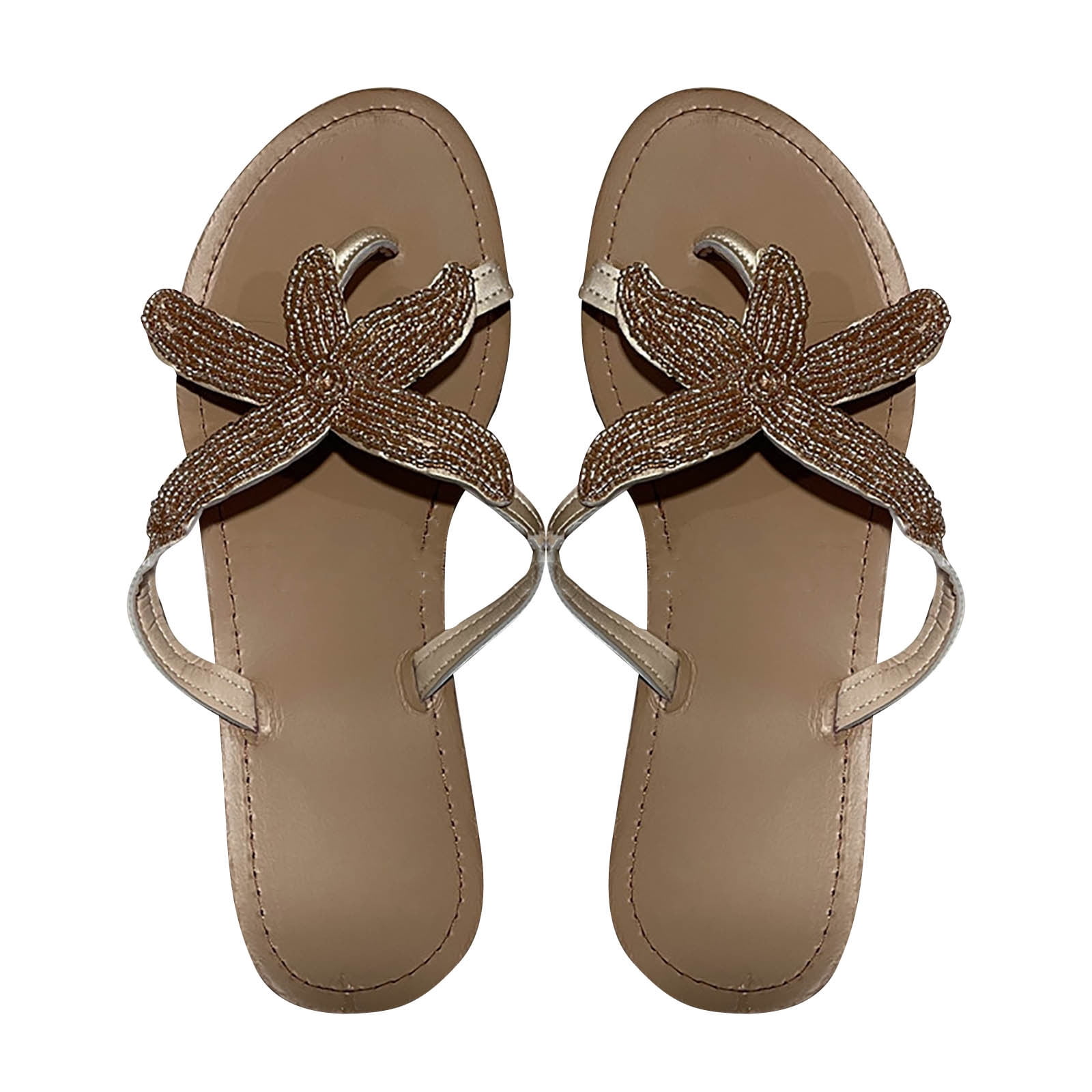 Utoimkio Flat Sandals for Women Under $10 Summer Women's Casual Flats ...