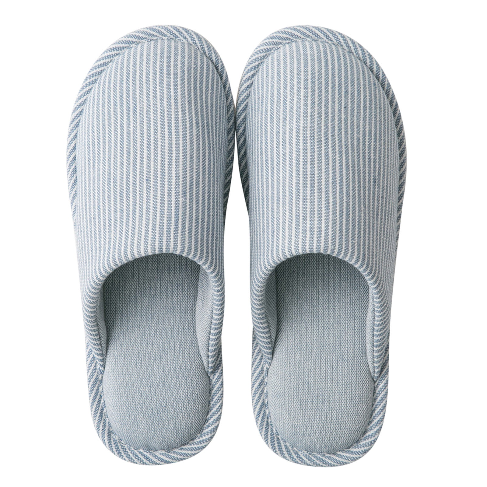 Utoimkio Flip Flops for Women Wide Width Couple Casual Linen Open Toe ...
