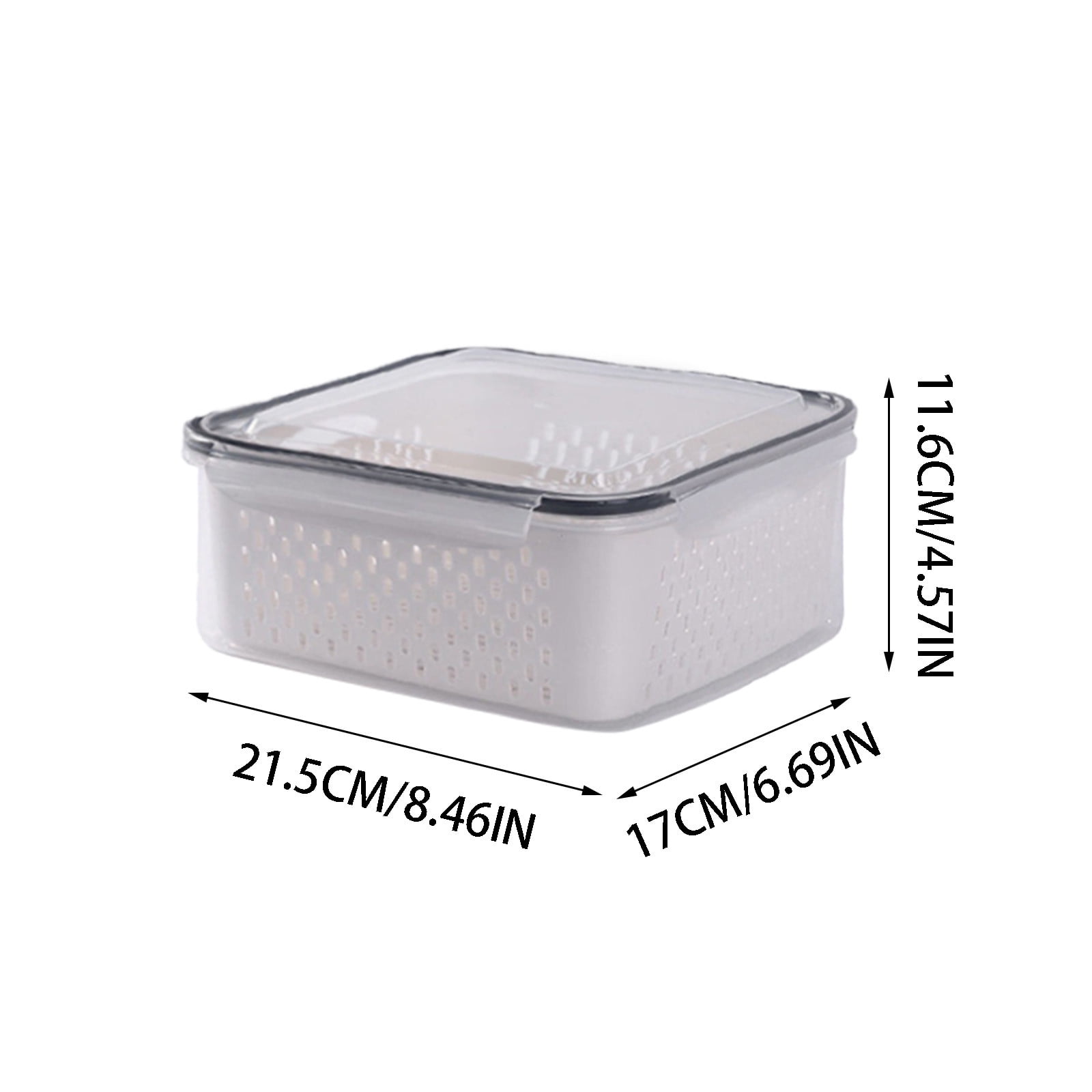 Utoimkio Fruit Vegetable Storage Containers, Draining Fresh-Keeping Box ...
