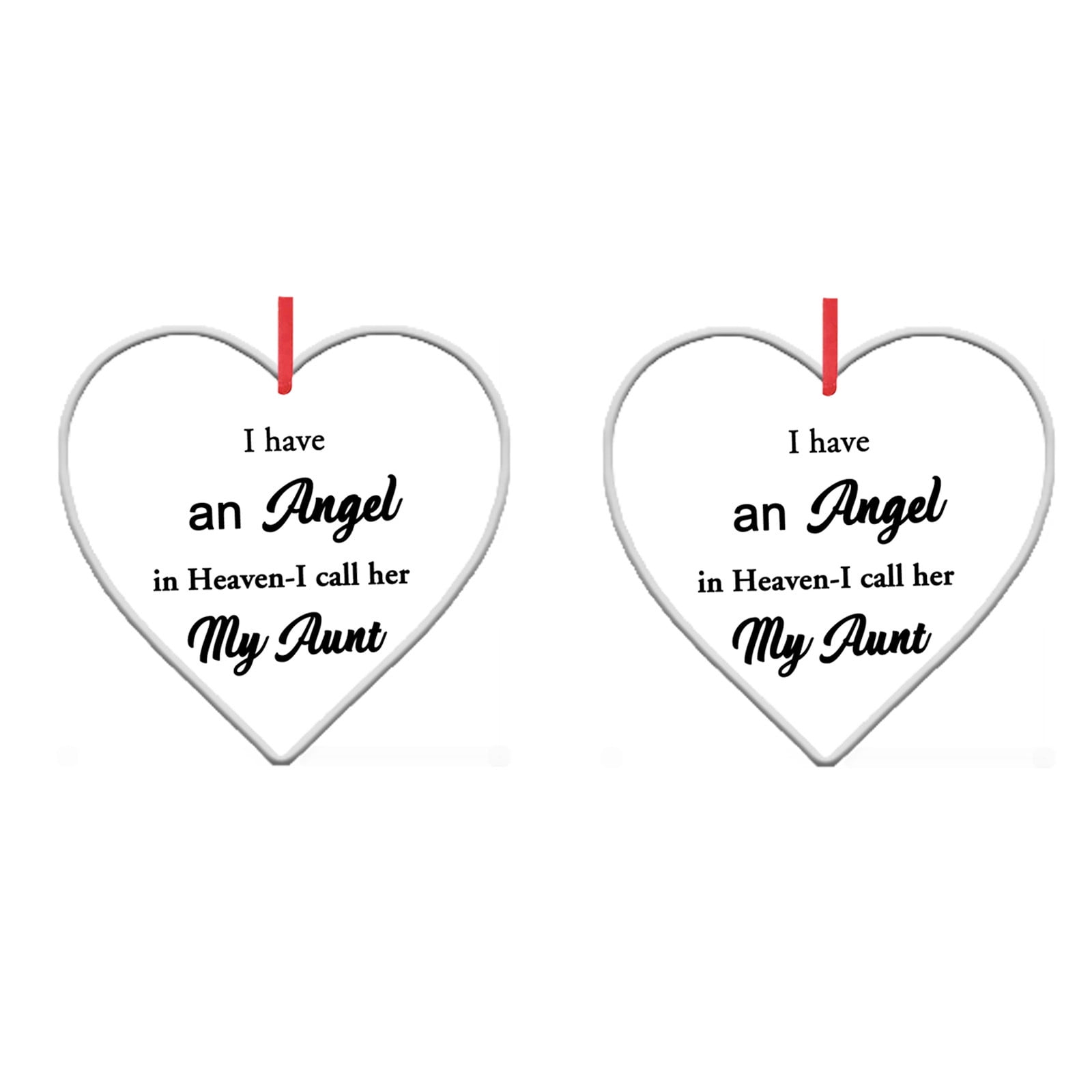 Utoimkio Heart shaped Angel In Memorial Ornament Hanging Sign ...