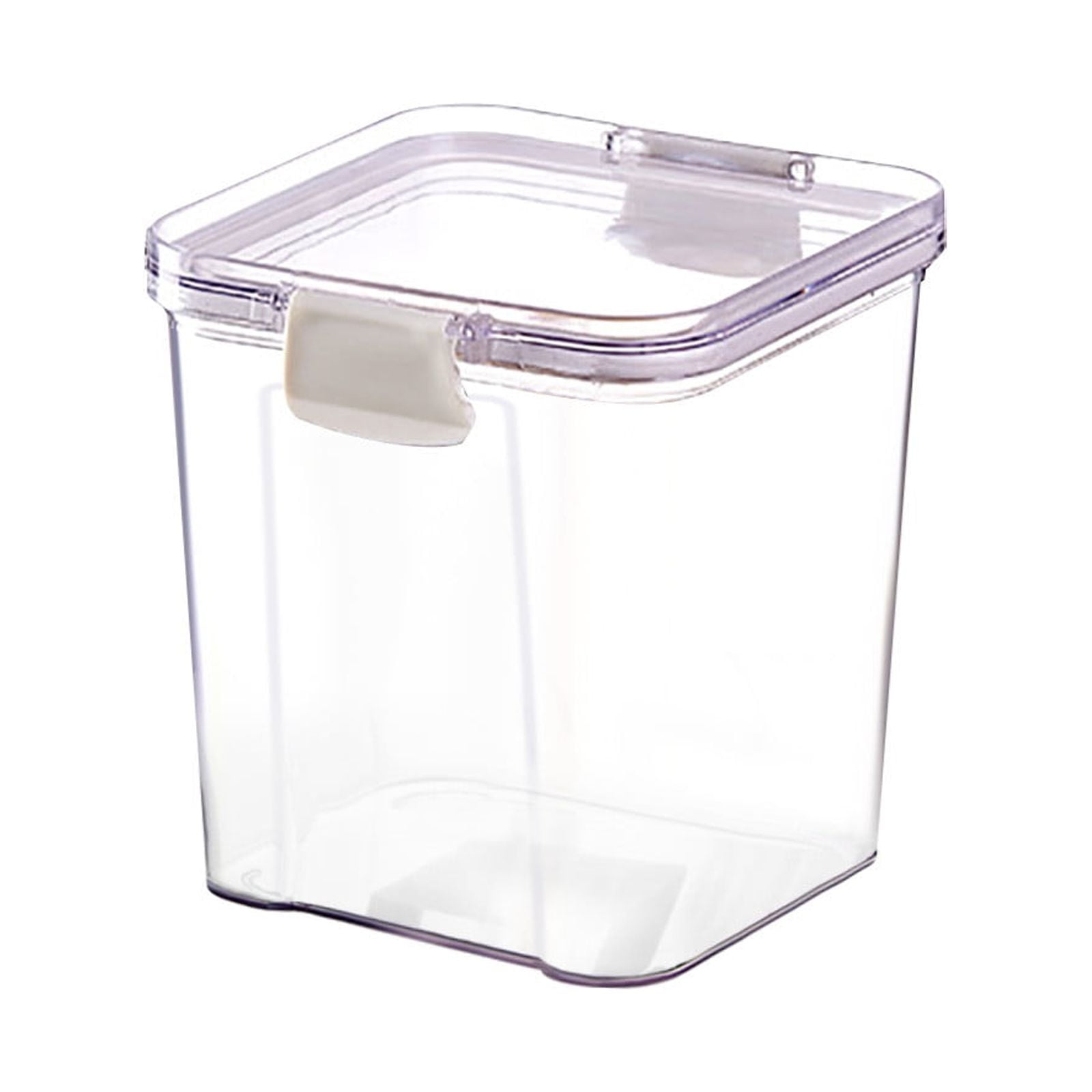 Utoimkio Ounce Clear Square Storage Jars Storage Containers With Lids ...