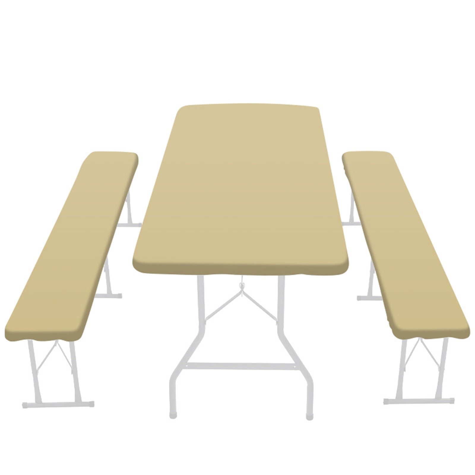 OAVQHLG3B Waterproof Picnic Tablecloth and Bench Cover Set for Outside ...