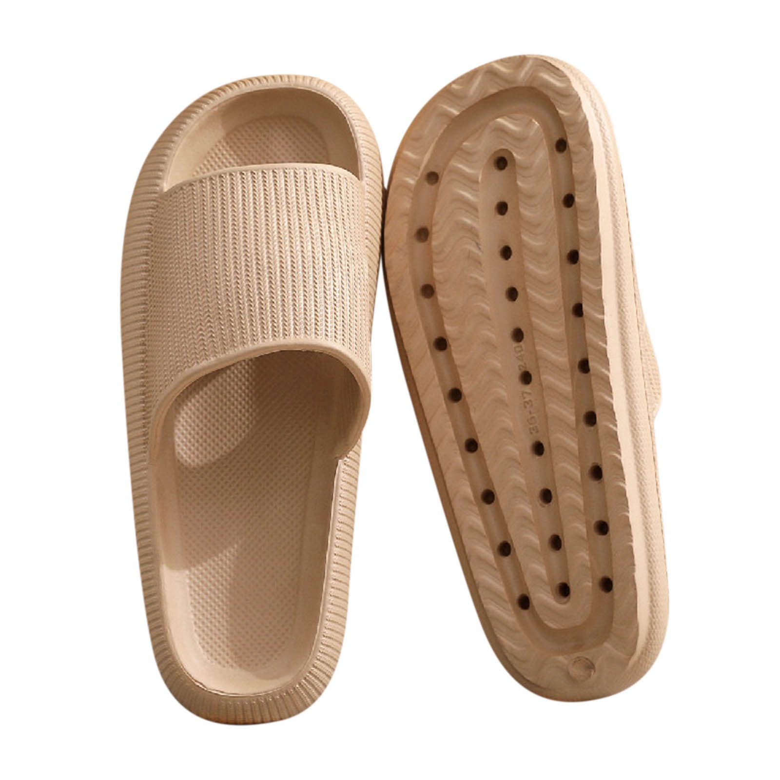 Utoimkio Slide Sandals for Women Slip On Summer Casual Beach Flat ...