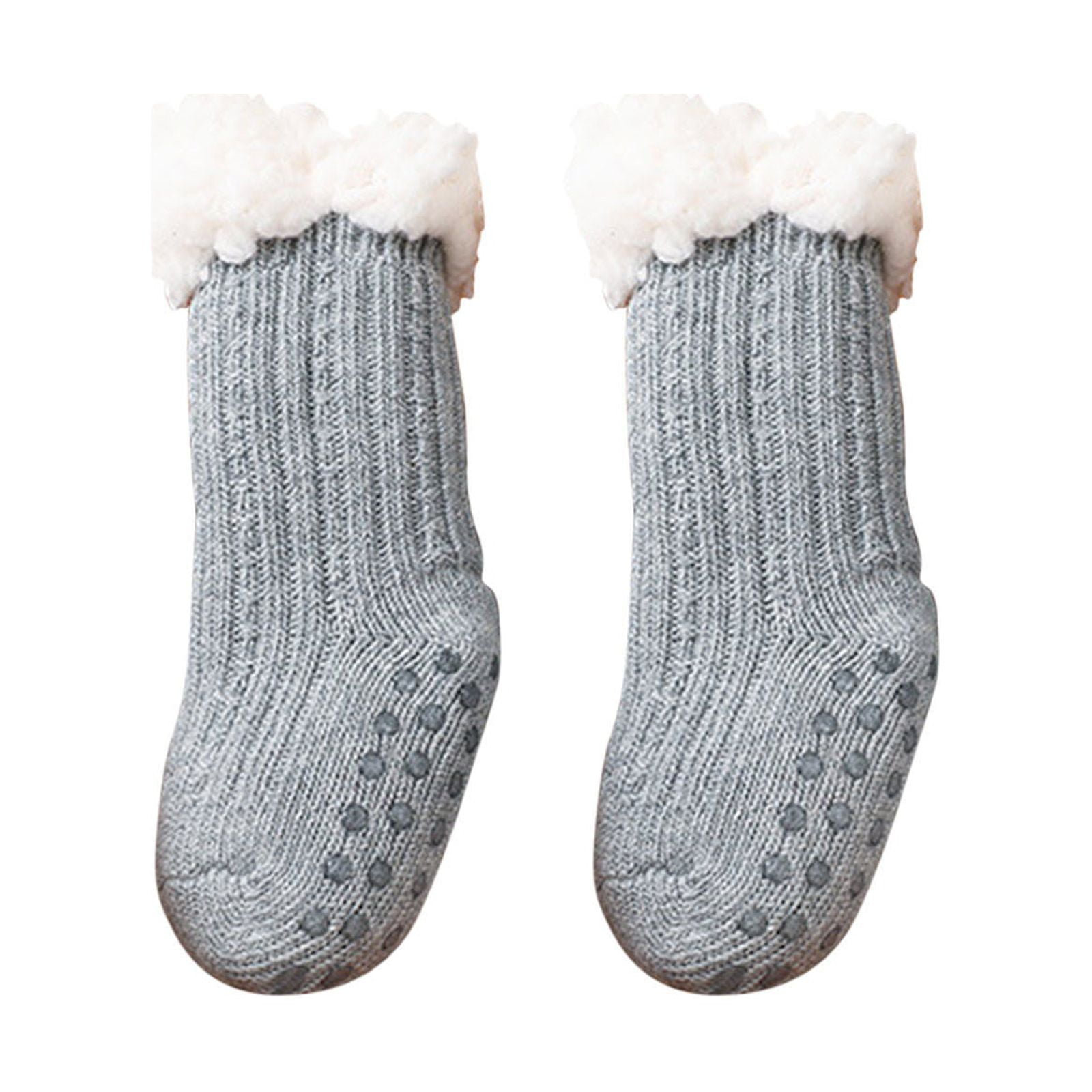 VerPetridure White Socks for Boys Girls Clearance Super Thick Wool Lamb ...