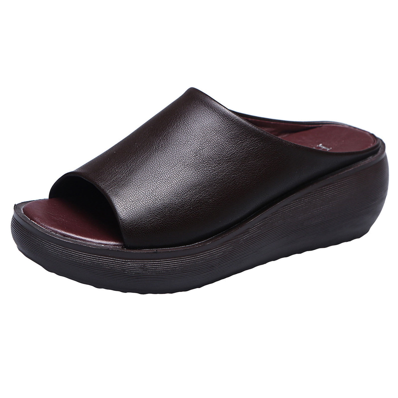 Utoimkio Women's Slide Sandals Summer Casual Comfortable Soft Sole ...