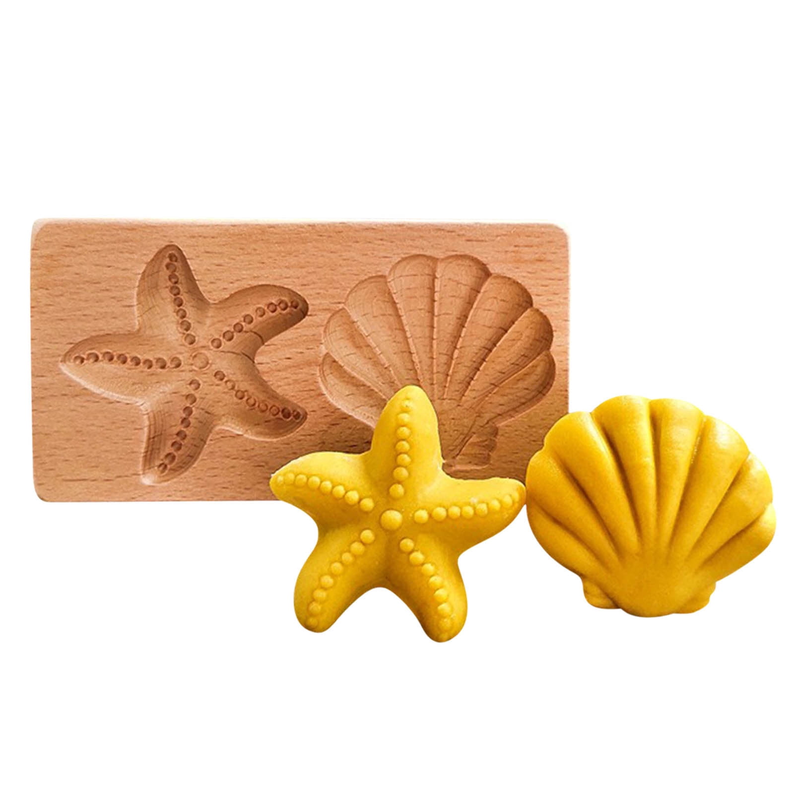 Utoimkio Wooden Cookie Mould 3D Baking Mould Cookie Die Cutting Machine ...