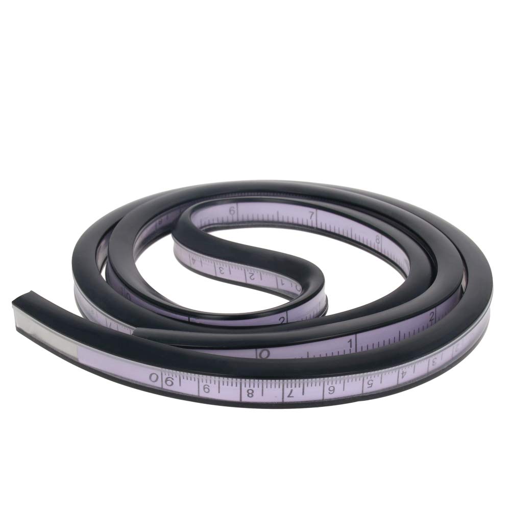 Utoolmart Flexible Curve Ruler,Graduated 90cm / 35.4-inch with Inking ...