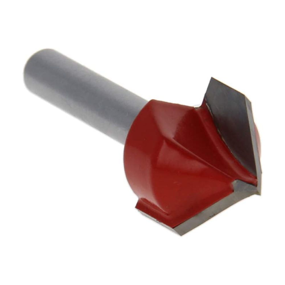 Utoolmart V-Groove Router Bit, 90 Degree 3/4 Inch Cutting Diameter with ...