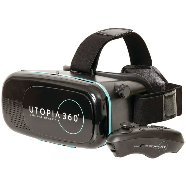 Utopia 360 Virtual Reality Headset with Bluetooth Remote - Walmart.com