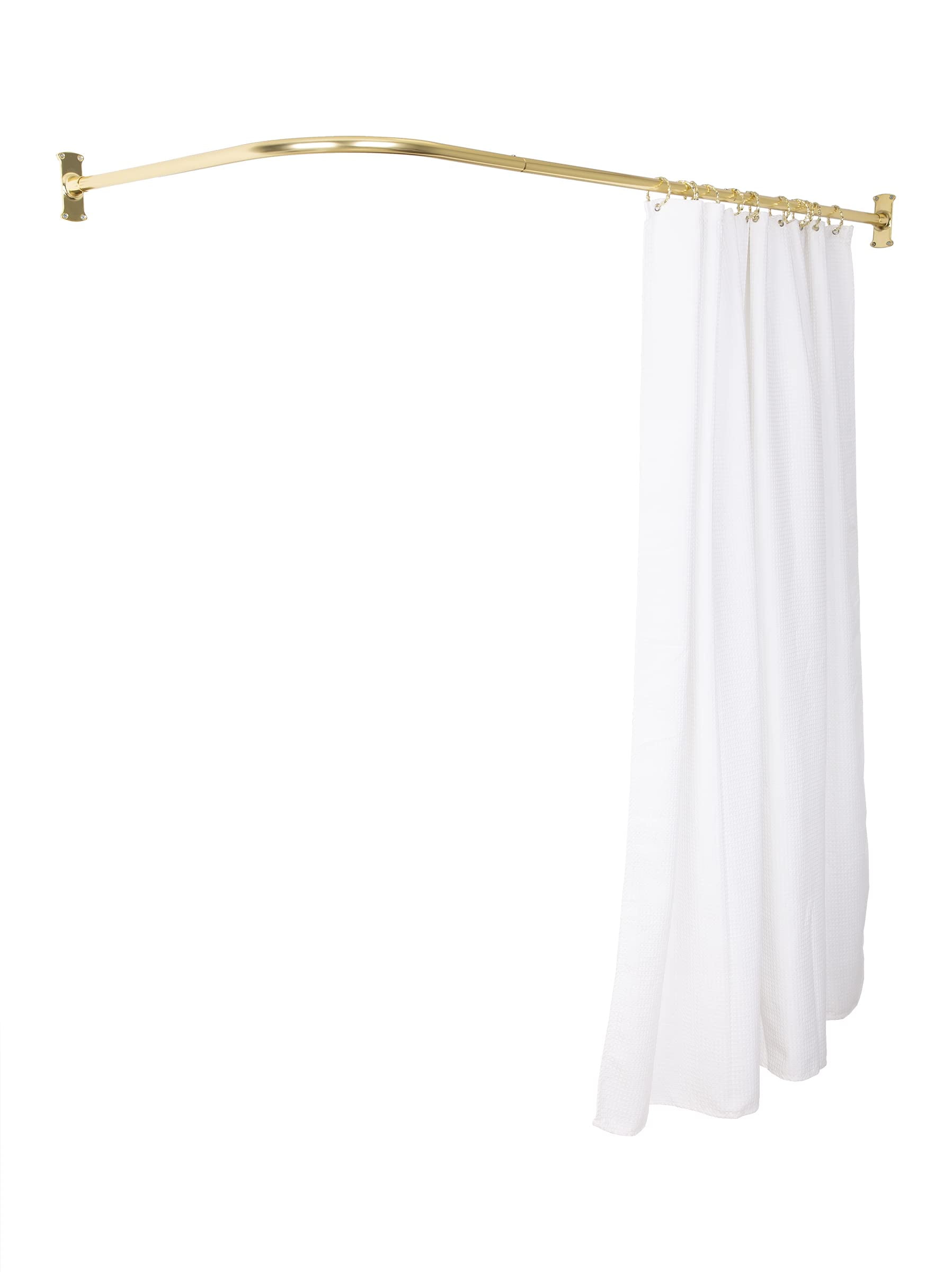 Utopia Alley Rustproof Wall Mounted Aluminum L-Shaped Corner Shower ...