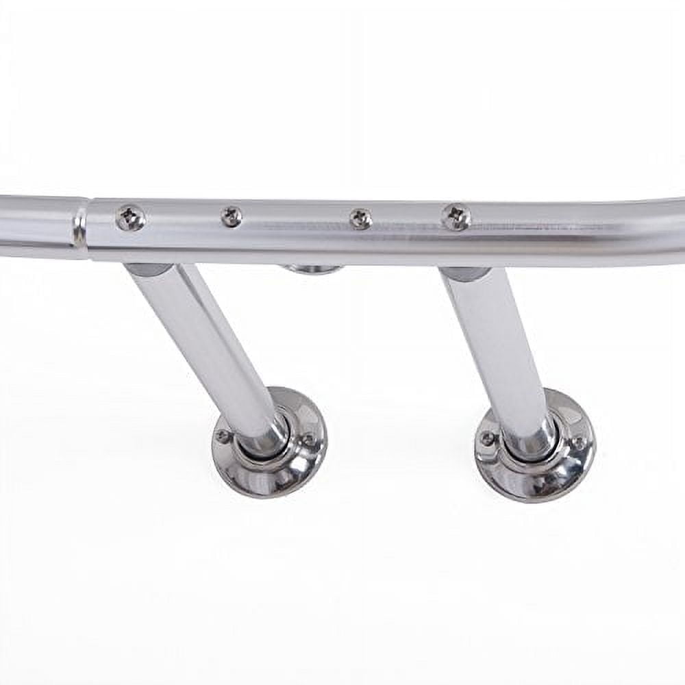 Utopia Alley Rust Free Hoop Shower Rod for Claw Foot Tubs, Chrome ...