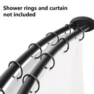 JS Jackson Supplies Double Curved Adjustable Shower Curtain Rod, 44-70 ...