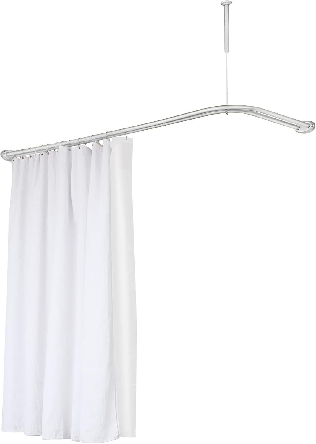 Utopia Alley Rustproof Wall Mounted Aluminum Double L Shaped Shower ...