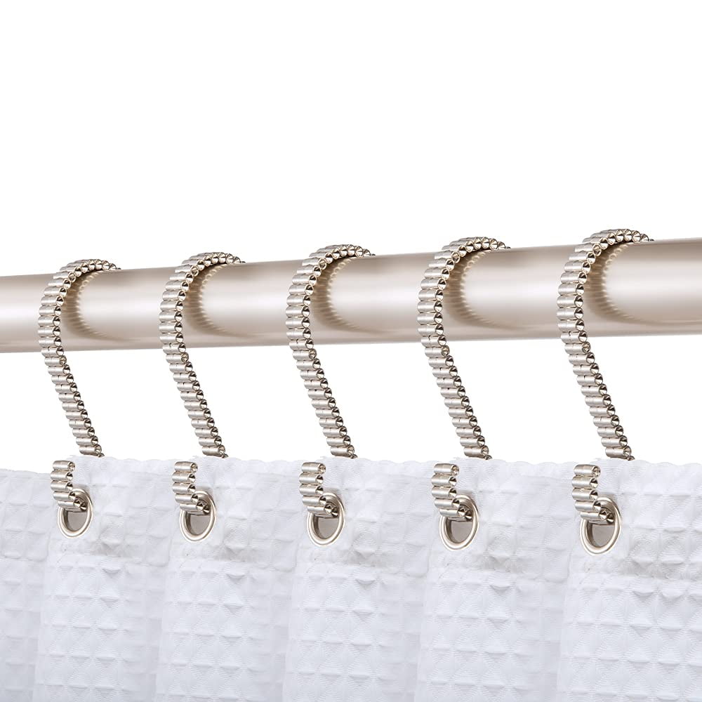 Utopia Alley Rustproof Zinc Shower Curtain Rings for Bathroom, Set of ...
