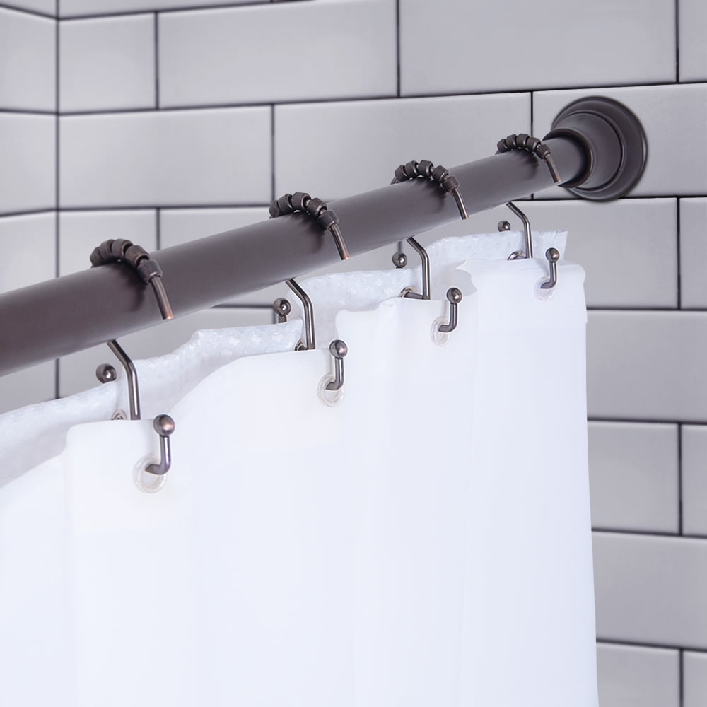 Utopia Alley Shower Hooks - Double Shower Curtain Rings for Bathroom ...