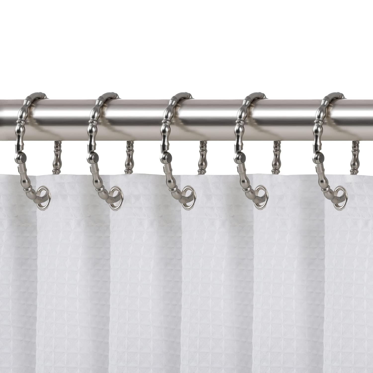 Utopia Alley Shower Rings, Oval Shape Shower Curtain Rings for Bathroom ...