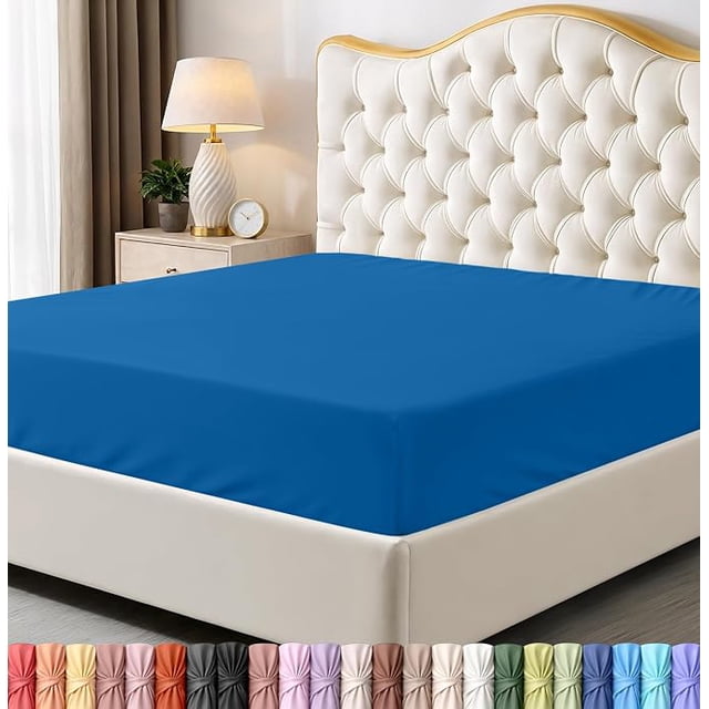 Utopia Bedding Queen Fitted Sheet Only, 16 Inches Deep Pocket, Soft ...