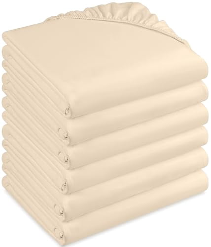 Utopia Bedding Queen Fitted Sheets - Bulk Pack of 20 Bottom Sheets ...