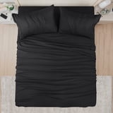 Utopia Bedding Solid 4 Piece Bed Sheets Set For Adults - Microfiber ...