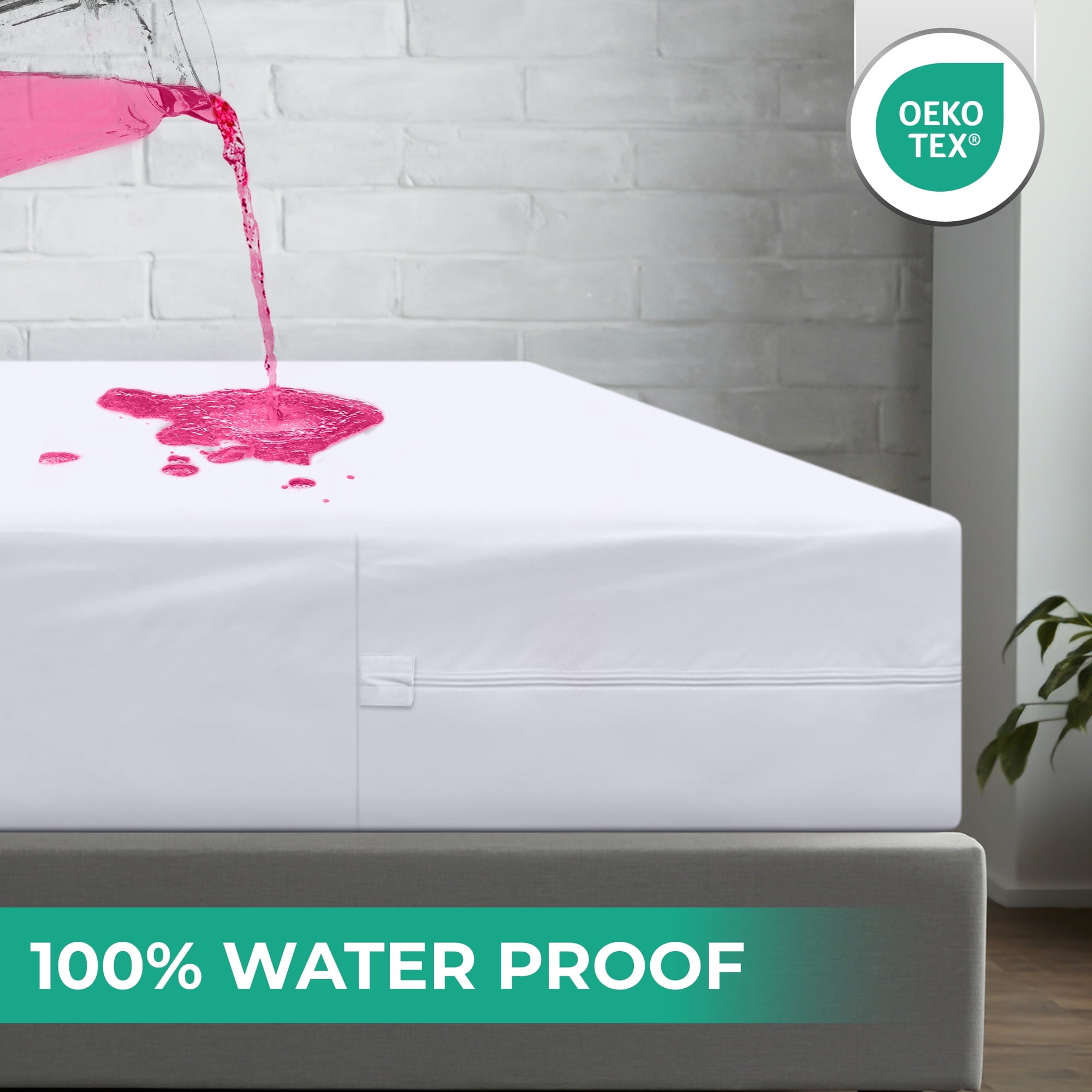 Utopia Bedding Twin Zippered Mattress Encasement – Waterproof and Bed ...