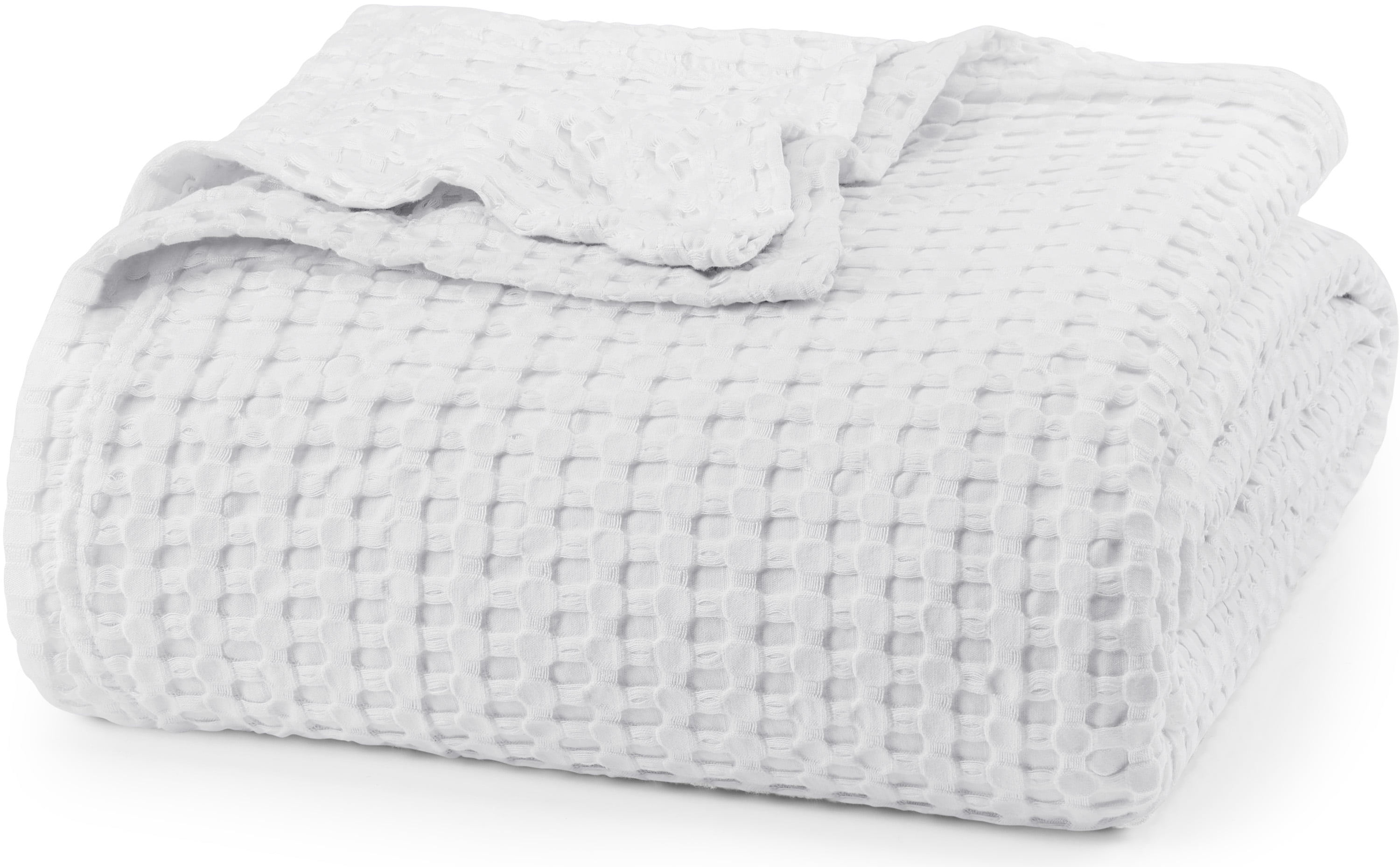 Utopia Bedding Cotton Waffle Blanket - Pack of 6 for Adults (White ...