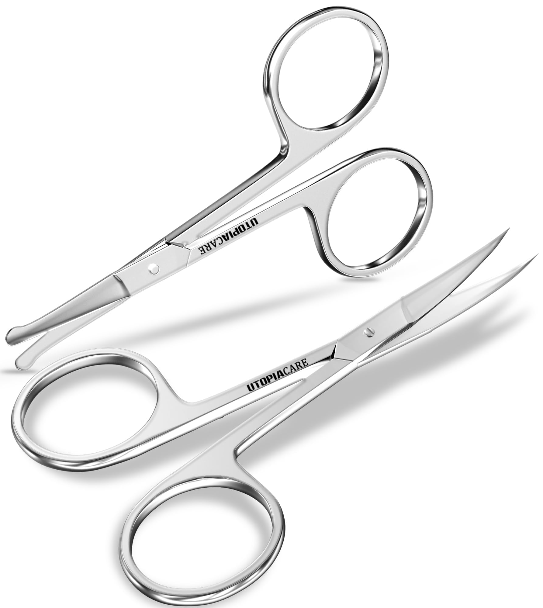 Utopia Care Curved and Rounded Facial Hair Scissors For Men - Moustache ...