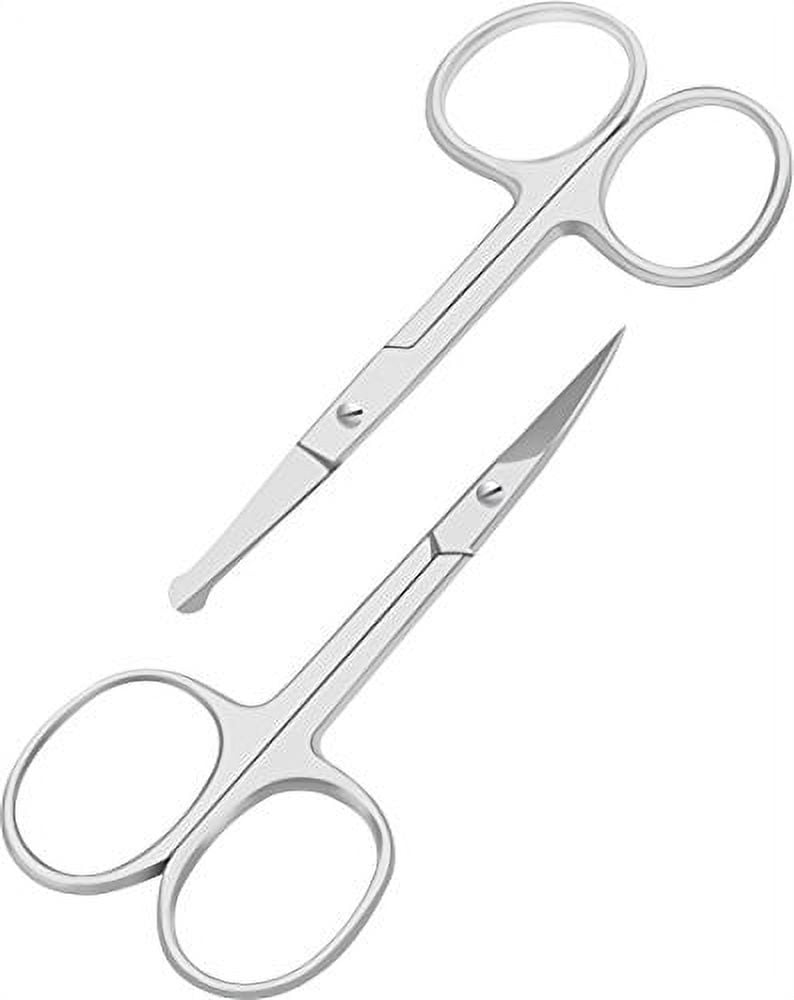 Utopia Care Facial Scissors with Rounded and Curved Head for Eyebrows ...
