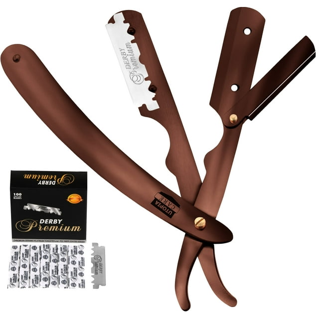 Utopia Care Professional Barber Straight Edge Razor Safety with 100 ...