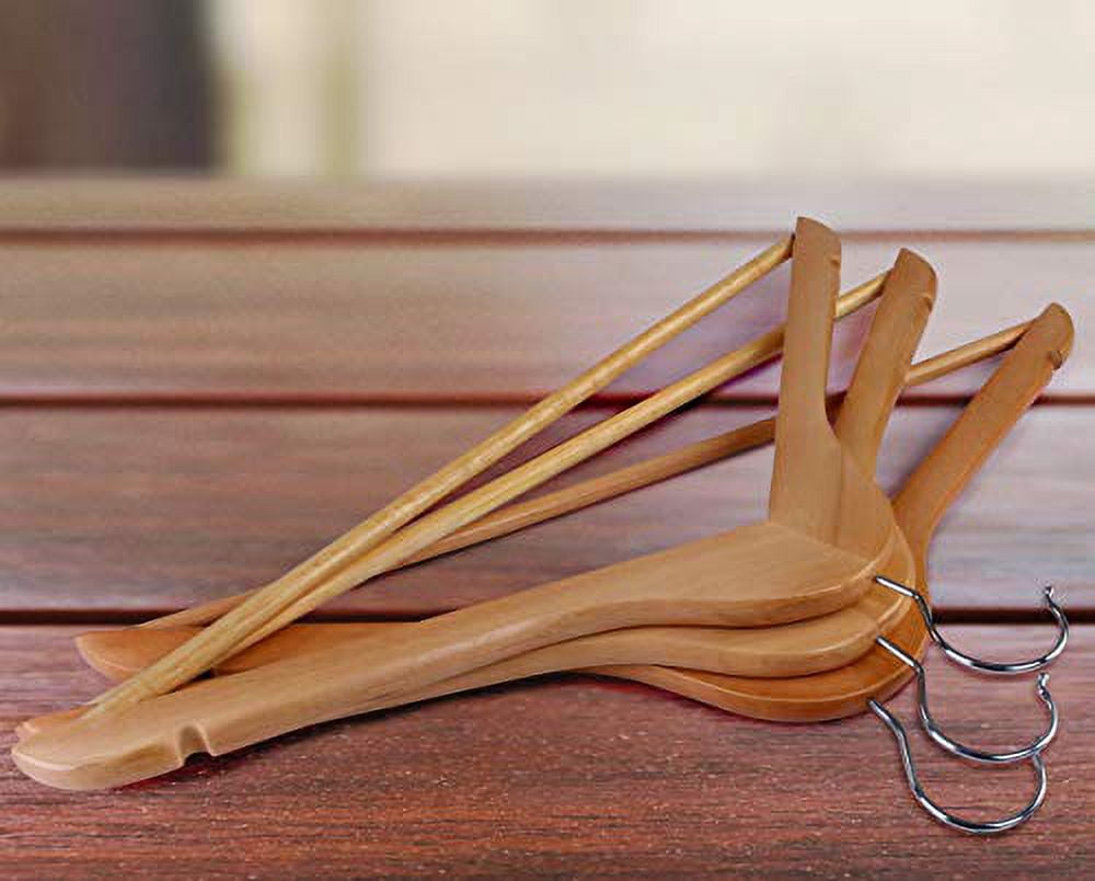 Utopia Home Premium Wooden Hangers 80 Pack - Durable & Slim Coat Hanger ...