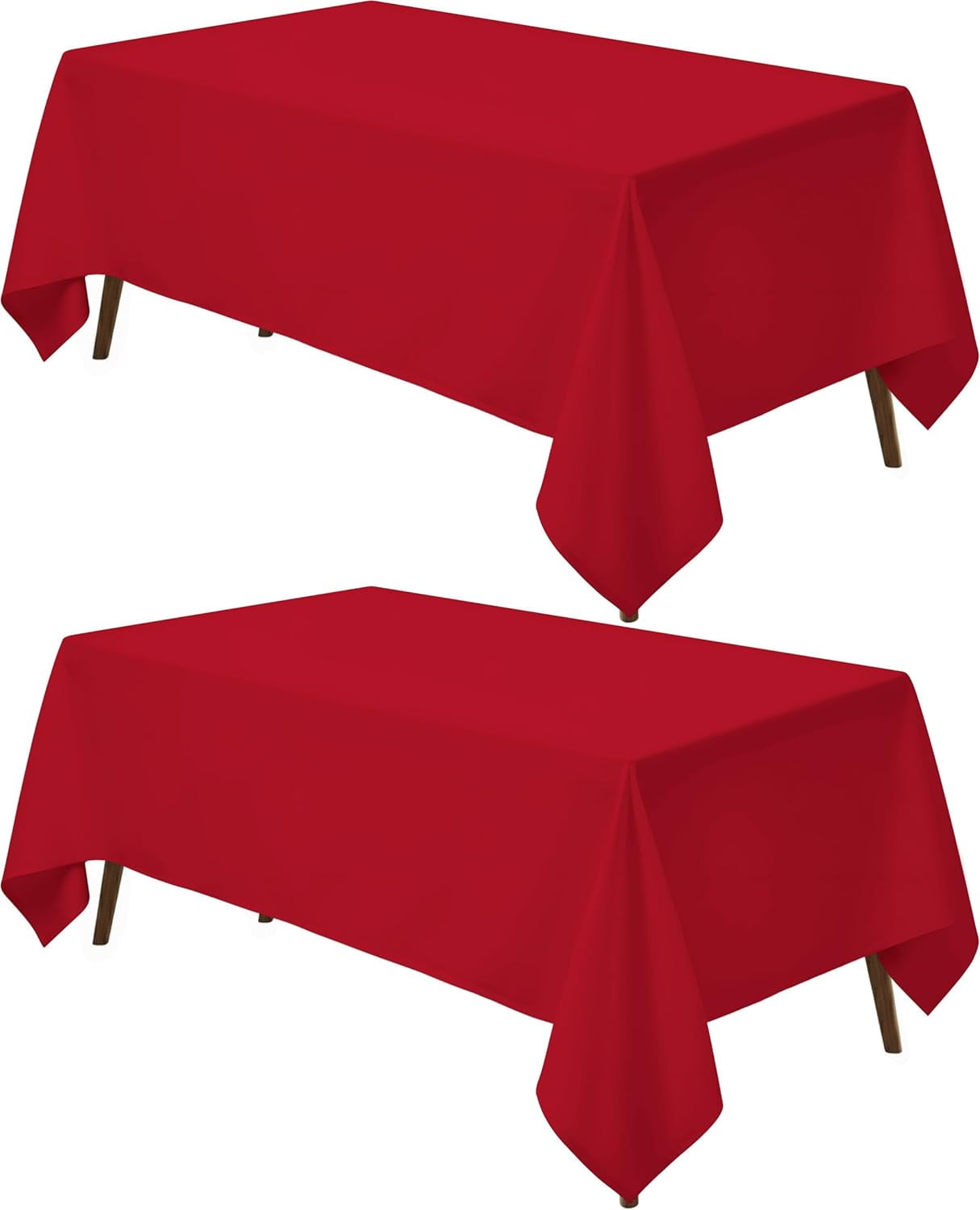 Utopia Kitchen 2-Pack Rectangular Tablecloths – 60" x 102", White ...