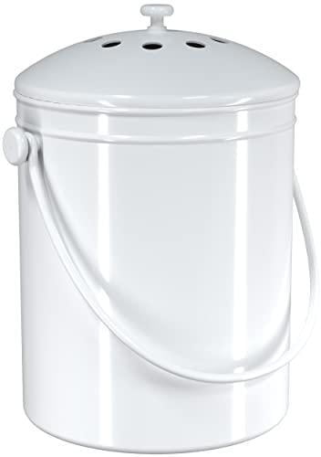 Utopia Kitchen Compost Bin for Kitchen Countertop - 1 Gallon Compost ...