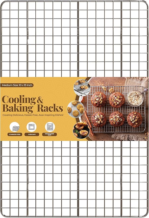 Utopia Kitchen Cooling Racks for Baking, Stainless Steel Wire Cookie ...