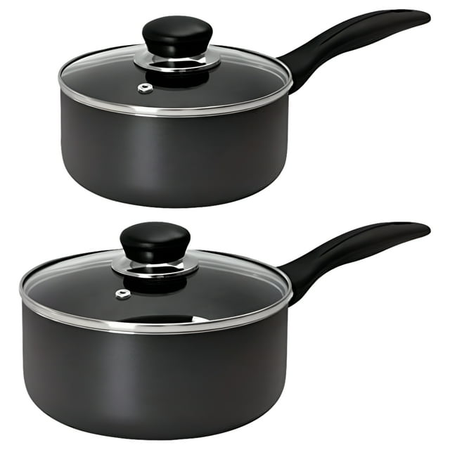 Utopia Kitchen Cookware Nonstick Small Cooking Sauce Pot Set - 1 Quart ...