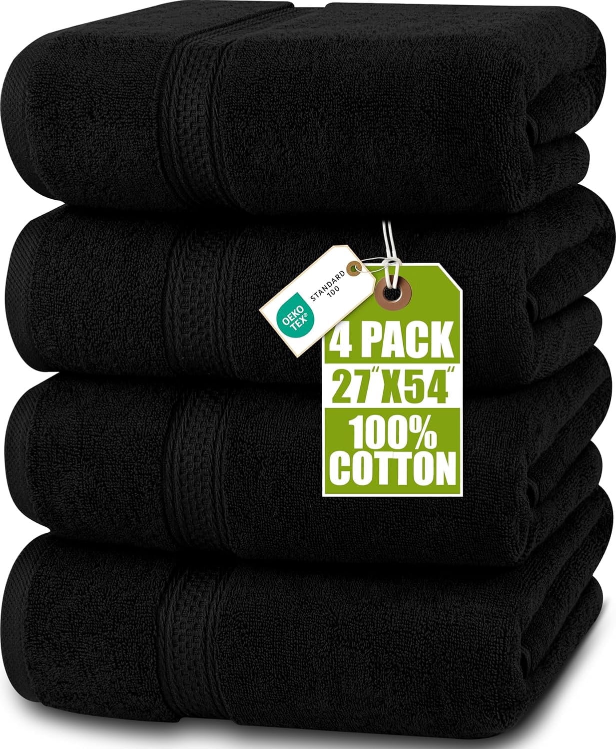 Utopia Towels 4 Pack Premium Bath Towels Set, 27 by 54 Inches, 100% ...