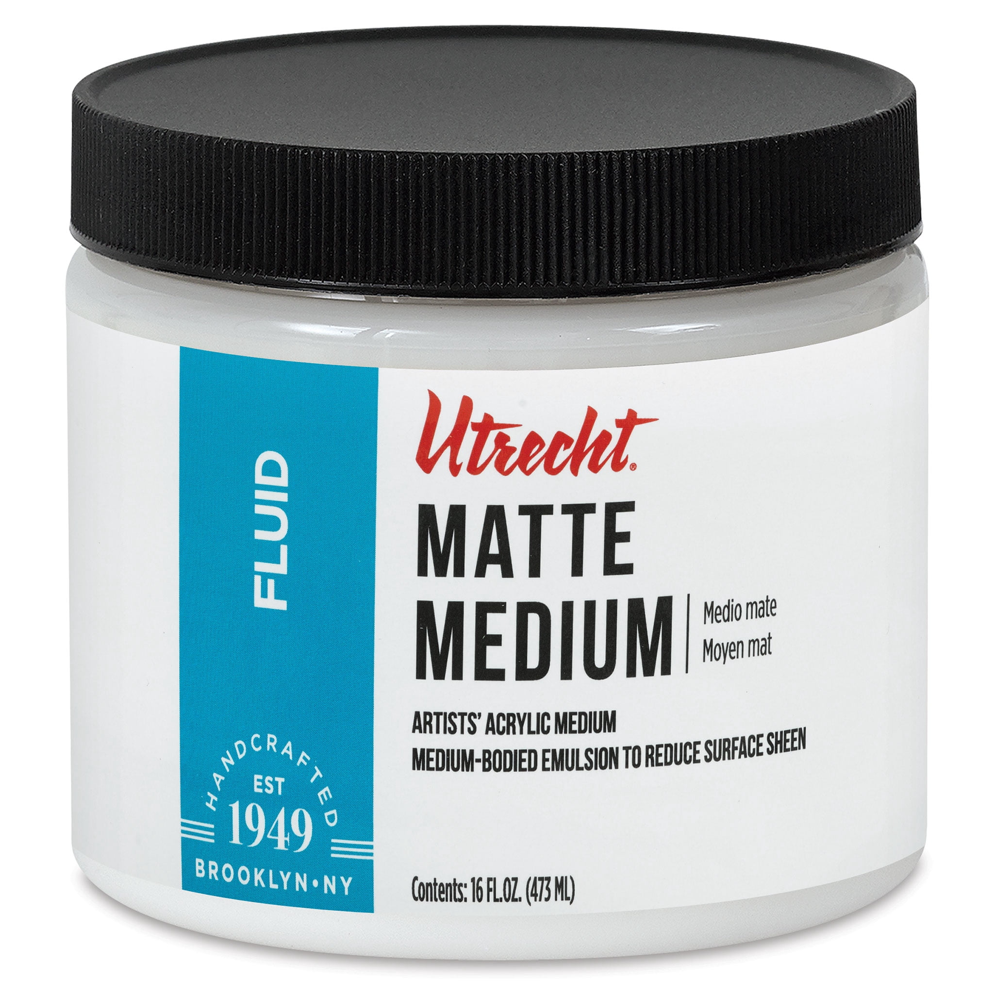 Utrecht Artists' Acrylic Fluid Medium - Matte Medium, 16 oz - Walmart.com