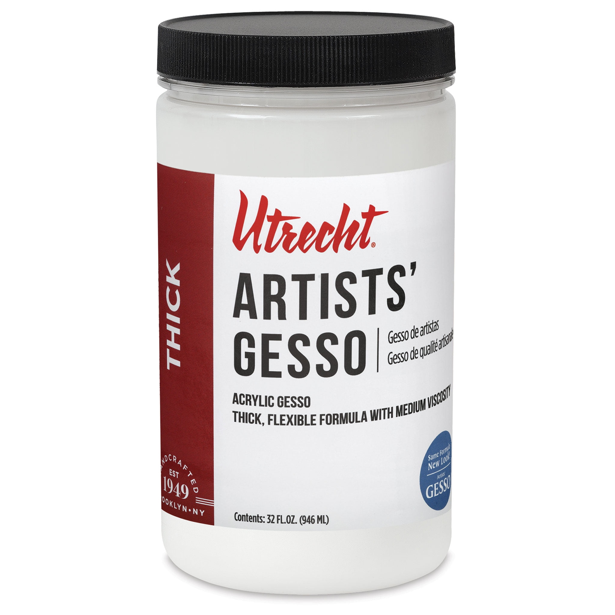 Utrecht Artists Acrylic Gesso - White, 32 oz - Walmart.com