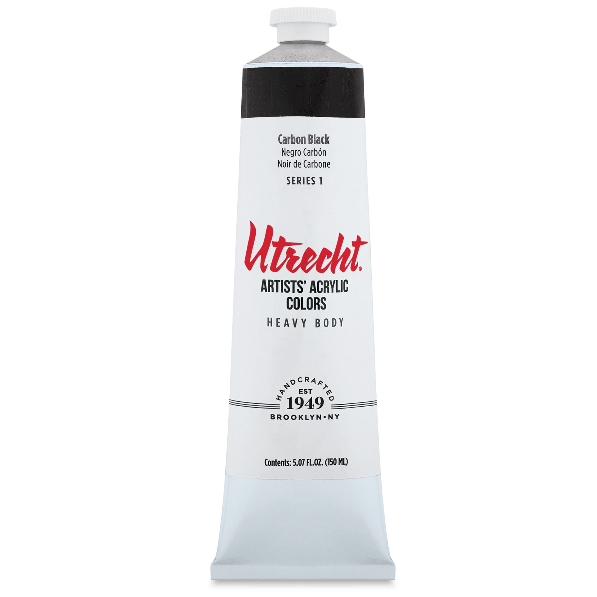 Utrecht Artists' Acrylic Paint - Carbon Black, 5 oz Tube - Walmart.com