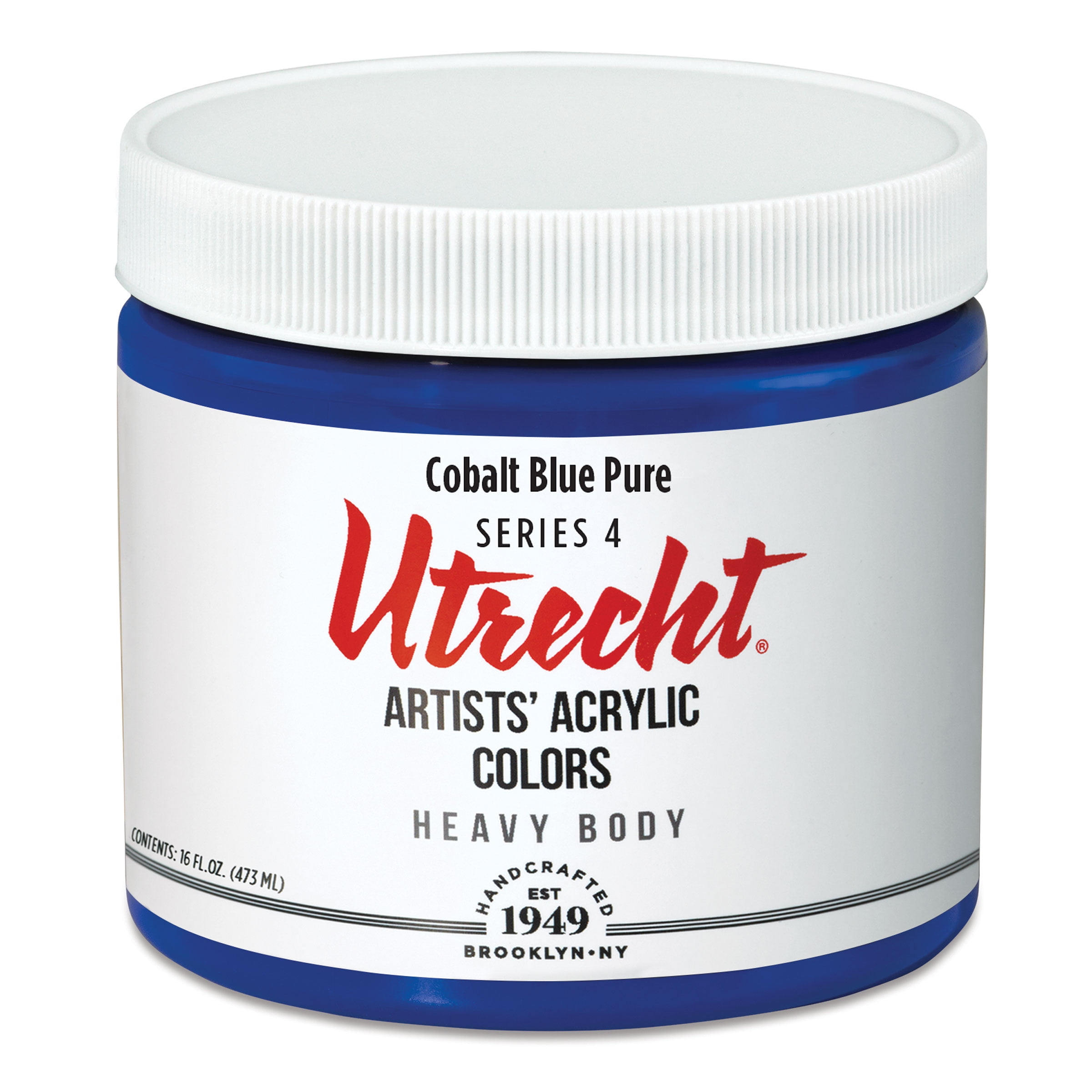Utrecht Artists' Acrylic Paint - Cobalt Blue Pure, Pint - Walmart.com