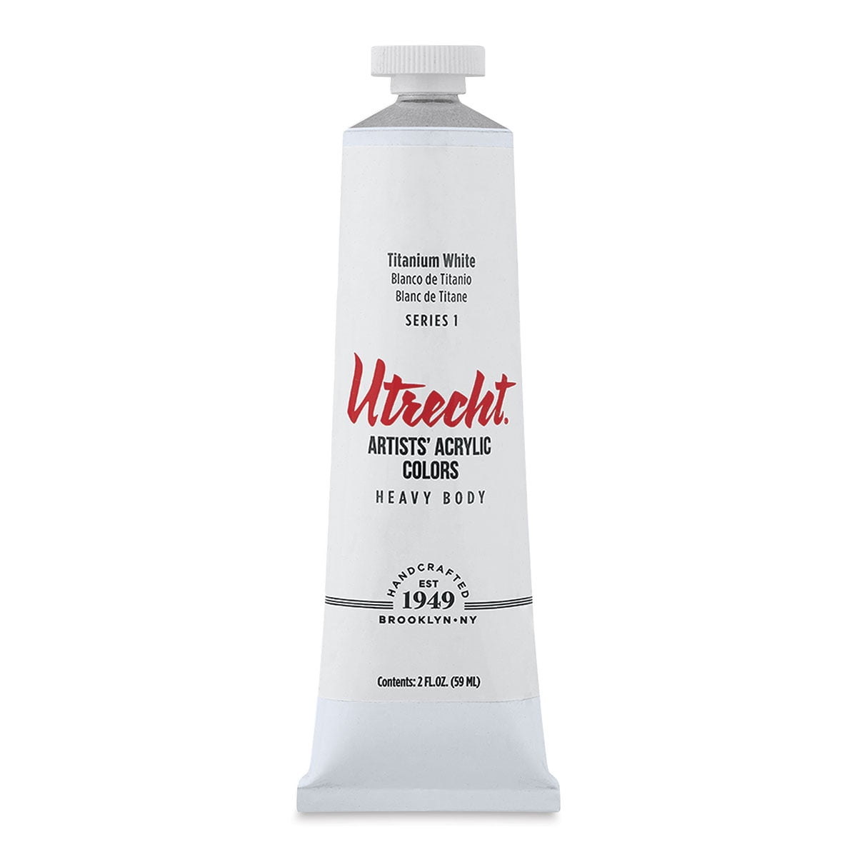 Utrecht Artists' Acrylic Paint - Titanium White, 2 oz tube - Walmart.com