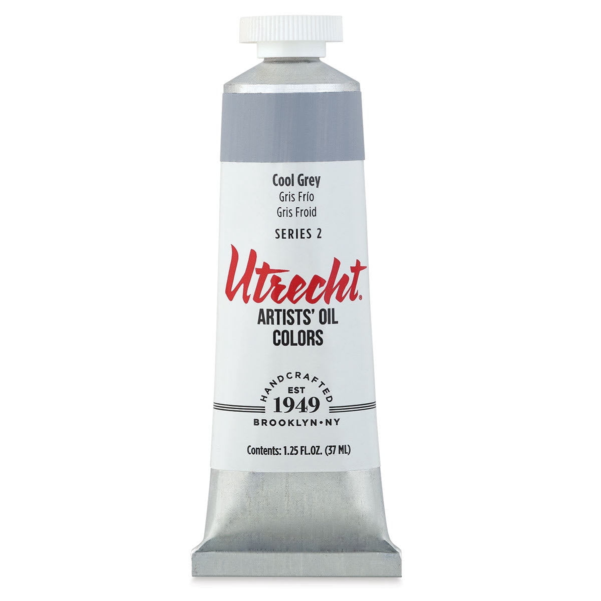 Utrecht Artists' Oil Paint - Cool Grey, 37 ml, Tube - Walmart.com